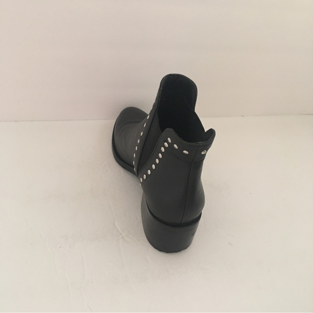 Steve Madden Cade Black Leather Boots - Gem